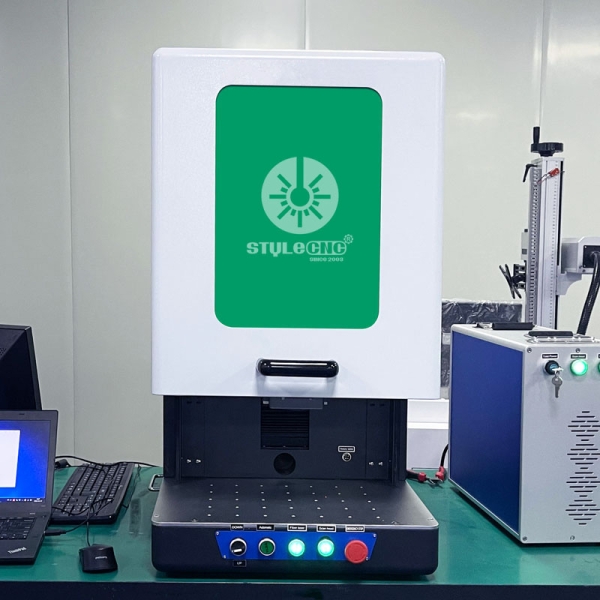 Mini Fiber Laser Engraver with Fully Enclosed Cover for Sale
