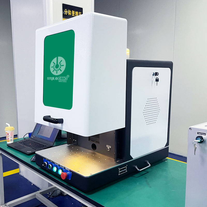 Mini Fiber Laser Engraver with Fully Enclosed Cover for Sale